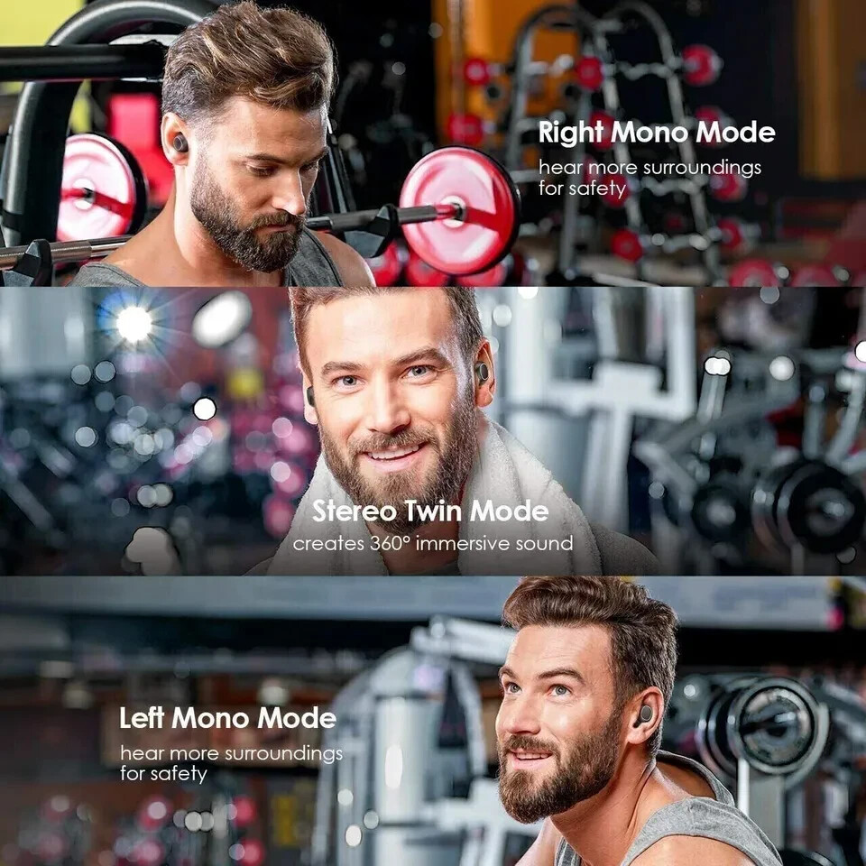 Mpow M12 Wireless Bluetooth 5.0 Earbuds Earphones Bass Mic Headset ...