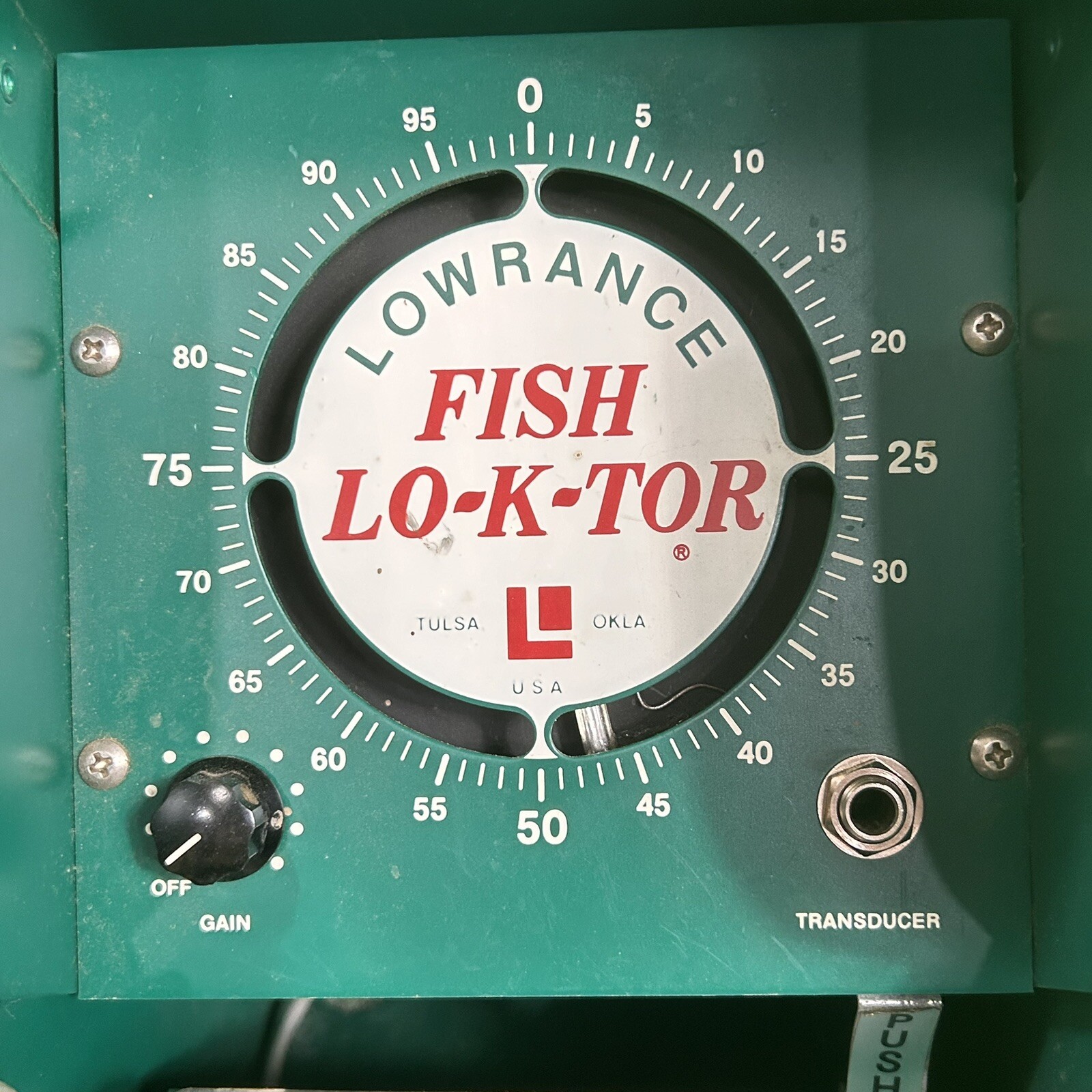 Vintage Lowrance Fish Finder Locator Lo-K-Tor Untested w/transducer | eBay