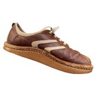 Kalso Earth Dreamer Brown Beige Leather Lace Up Comfort Sneaker Shoes ...