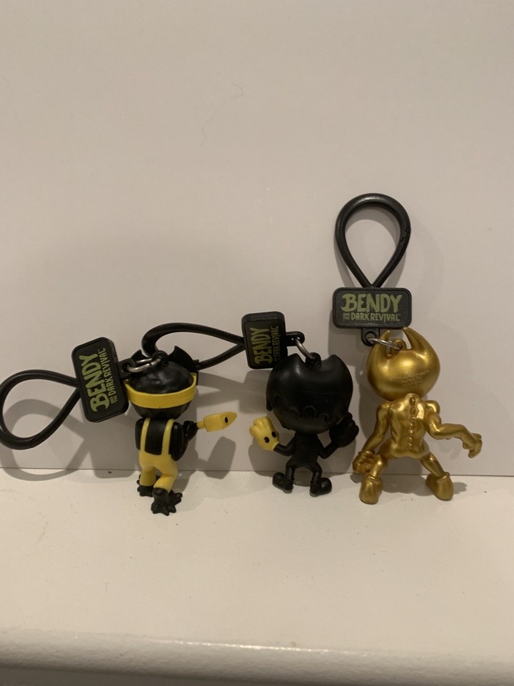 Bendy And The Ink Machine Dark Revival Golden Clip/ Keychain Ink Bendy ...