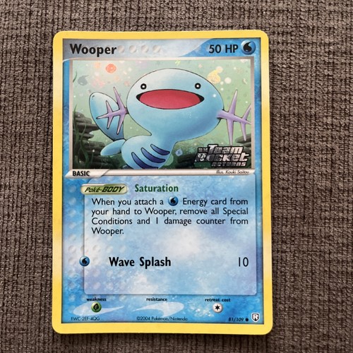 Pokemon Wooper - 81/109 - Common - Reverse Holo EX Stamped NM/LP | eBay