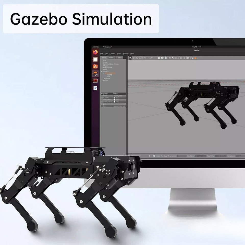 PuppyPi Standard Kit AI Robot Quadruped Robot ROS Open Source Robot Dog ...