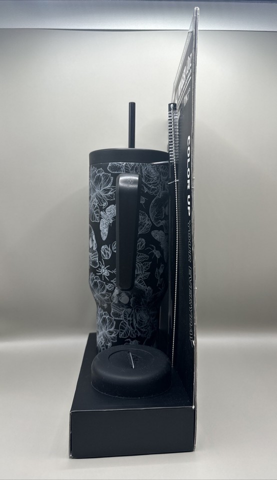 Hydrapeak Artisan Collection Skulls & Flowers Voyager 40 oz Steel ...