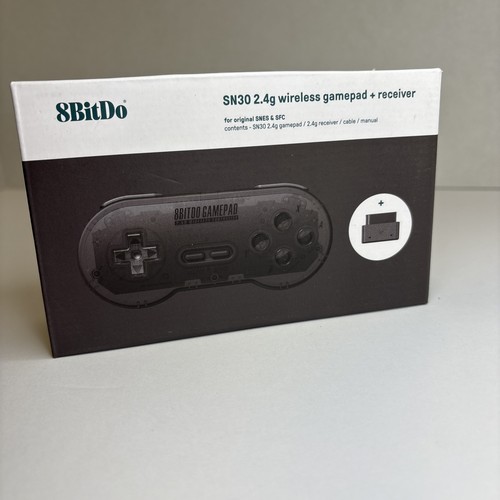 8Bitdo SN30 2.4G Wireless Gamepad for SNES/SFC Transparent Black | eBay