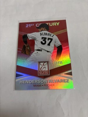 2015 Panini Elite - Henderson Alvarez #73 21st Century Red /21 | eBay