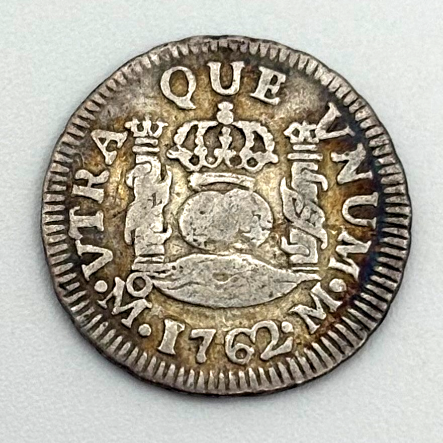 1762 Mexico 1/2 Reale Silver – VF/XF Colonial Coin – Nice Edge Tone | eBay