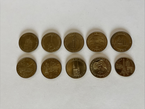 10 Millennium Tokens Medals National Dali Monet Notre Dame Versailles ...