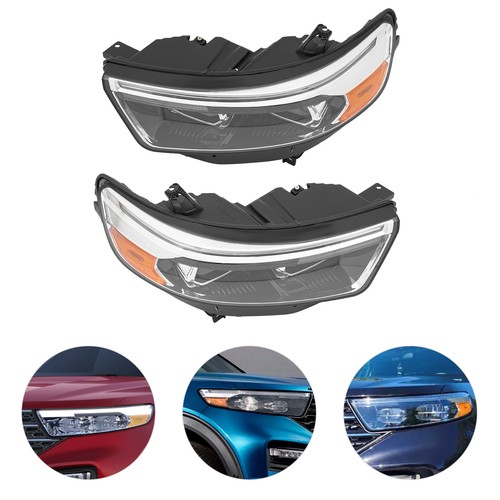 For 2020-2024 Ford Explorer XLT/Limited Full LED Headlight Headlamps ...