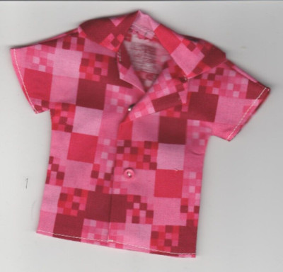 Homemade Doll Clothes-Pretty Pinks Print Shirt that fits Ken Doll B6 | eBay
