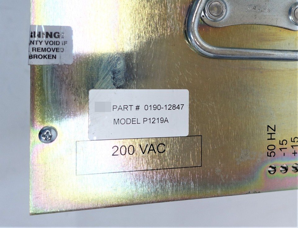 APPLIED MATERIALS 0190-12847 P1219A SCR LAMP DRIVER 15 ZONE RADIANCE ...