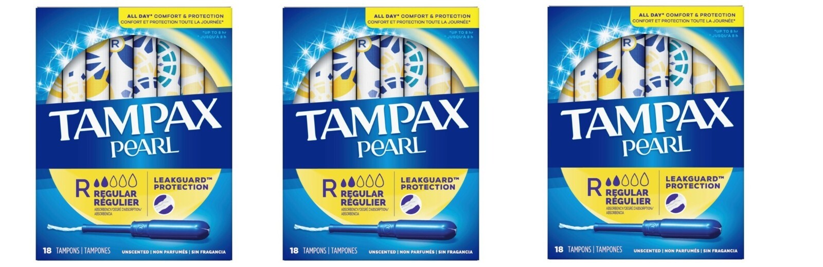 Gynecologist Recommended Tampon Tampax Pearl Tampons – Light Absorbency ...