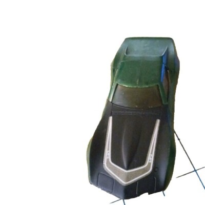 Eldon 1968 Corvette 1/32 Scale Green Chevy Slot Car Custom Hood ...