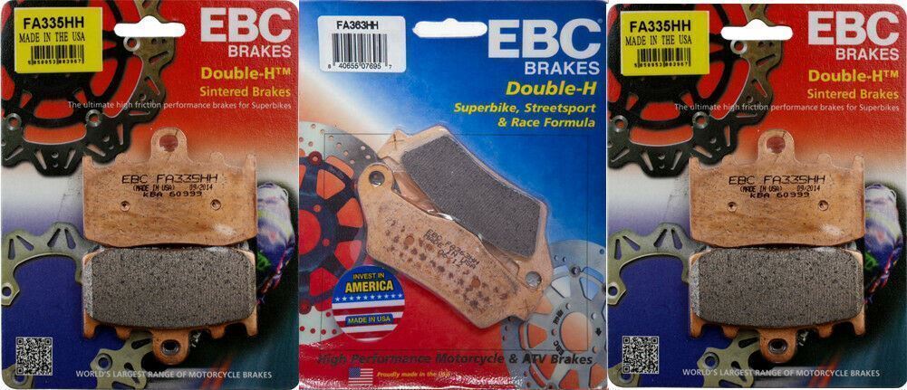 EBC FA335HH front pads & FA363HH rear brake pads set - 2002-2013 BMW ...