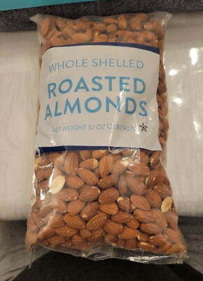 2 LBS - California Roasted Almonds, USDA Pearl Crop Unsalted Fresh ...