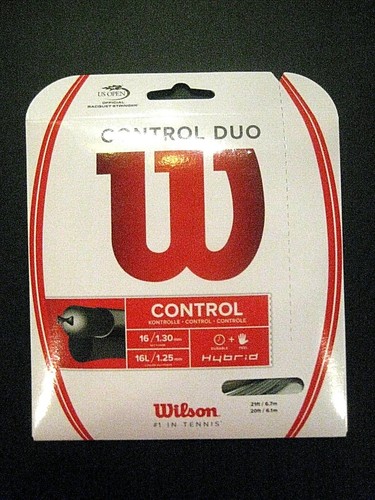 Wilson Duo Control 16 Hybrid Tennis String - 16 & 16L Guage | eBay