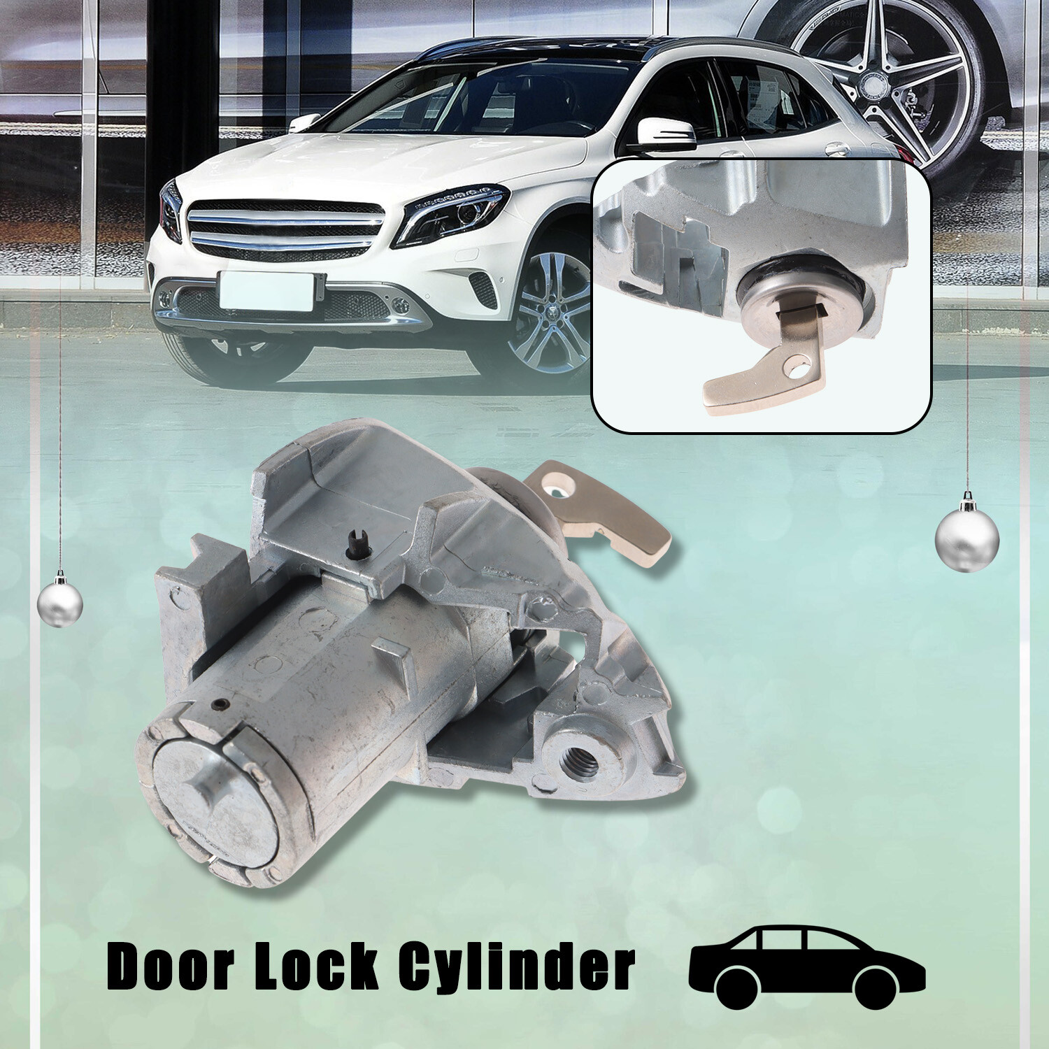 Front Door Lock Cylinder w/Key LH for Mercedes R280 R300 R320 R350 R500 ...