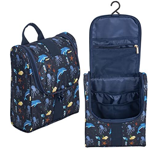 Cute Cartoon Hanging Kids Toiletry Bag Children Travel Cosmetic Sea ...