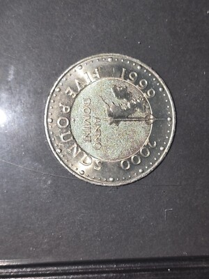 UK ROYAL MINT 1999-2000 £5 FIVE POUND COIN MILLENNIUM ANNO DOMINI ...