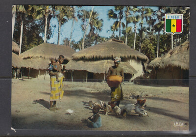 POST CARD Senegal village women used | eBay