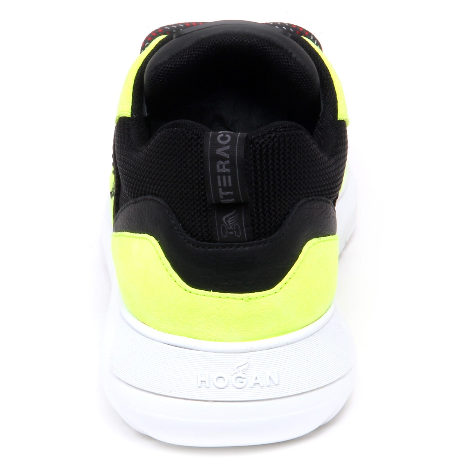 F6778 sneaker uomo yellow fluo/nero HOGAN INTERACTIVE 3 suede/tissue ...