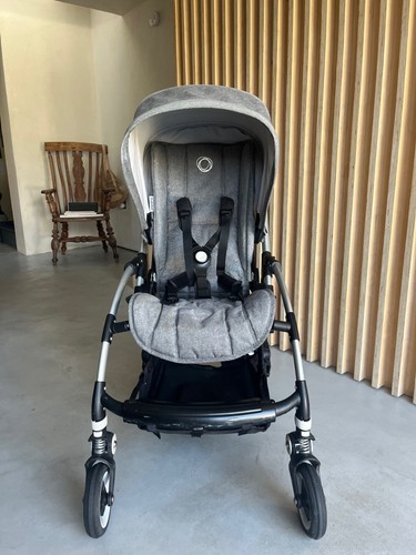 Bugaboo Bee 5 Pushchair with Footmuff and Rain Cover (Grey Melange ...