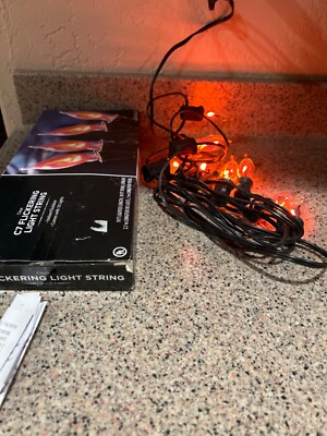 Flickering Flame String Lights 10Ft Halloween C7 Outdoor String Lights ...