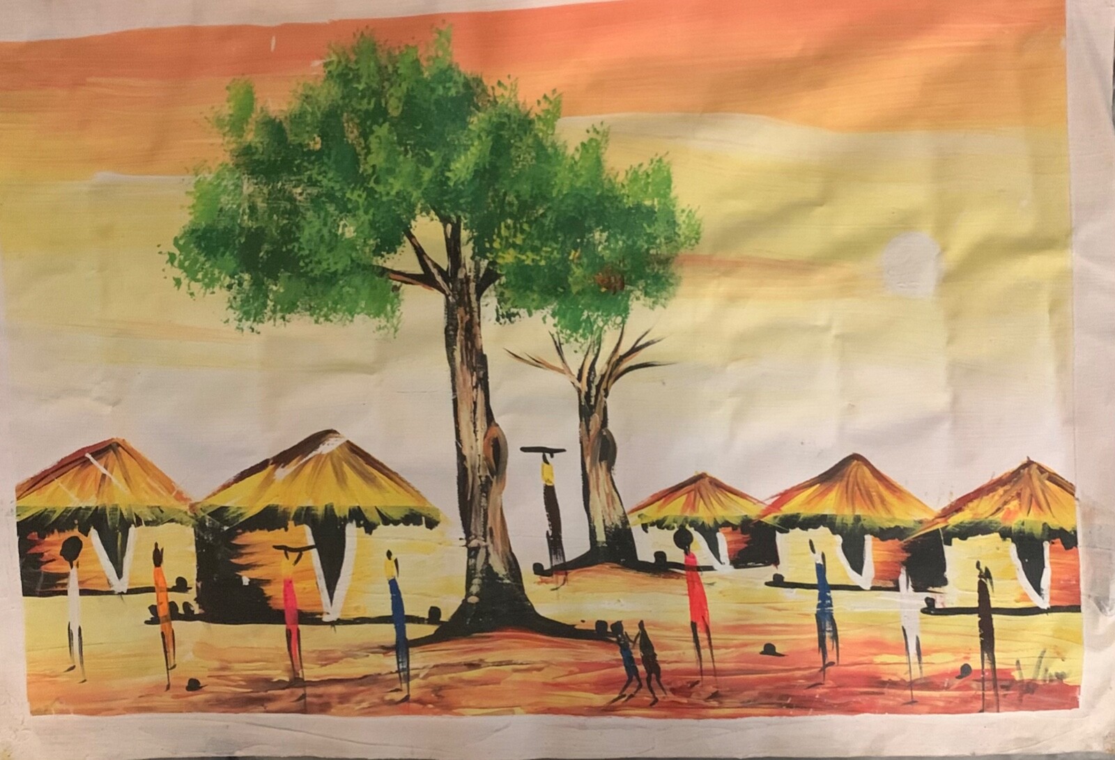 Authentic African hand painting from Ghana | eBay