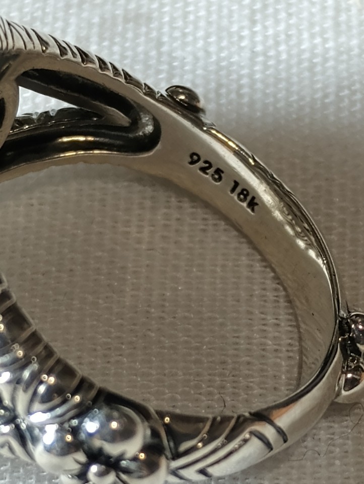 Barbara Bixby Sterling Silver 18k Gold Lavender Pearl/Amethyst/Enamel ...