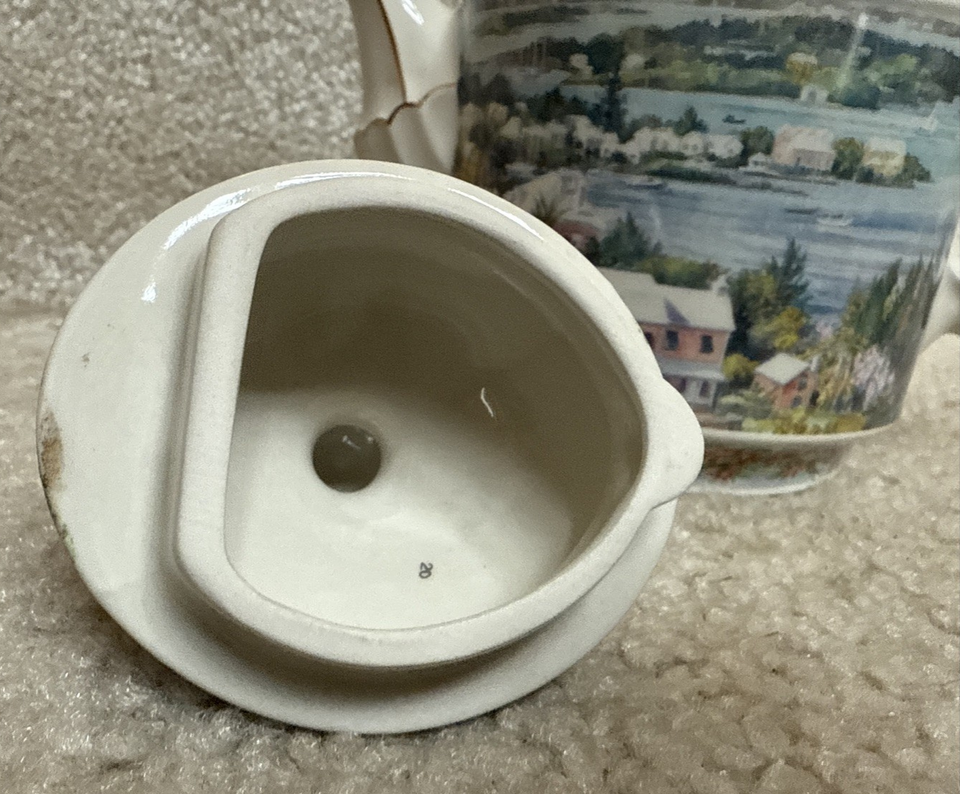 James Sadler Teapot Salt Kettle View Bermuda Lyric Made In India | eBay