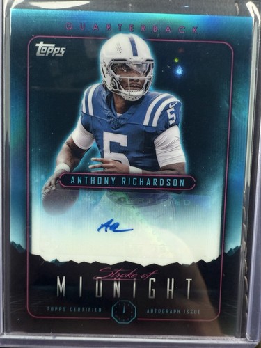 2024 Topps Midnight Anthony Richardson Stroke of Midnight Auto | eBay