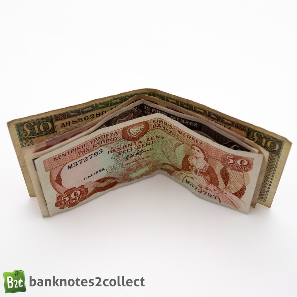 CYPRUS: Set of 4 Cypriot Pound Banknotes. | eBay