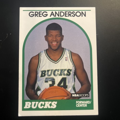 1989-90 NBA Hoops Basketball Card #342 Greg Anderson Milwaukee Bucks | eBay