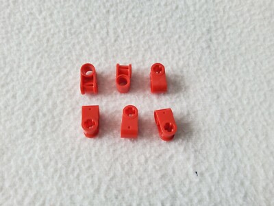 6 x NEW LEGO TECHNIC AXLE & PIN CONNECTOR PERPENDICULAR RED 4188298 ...