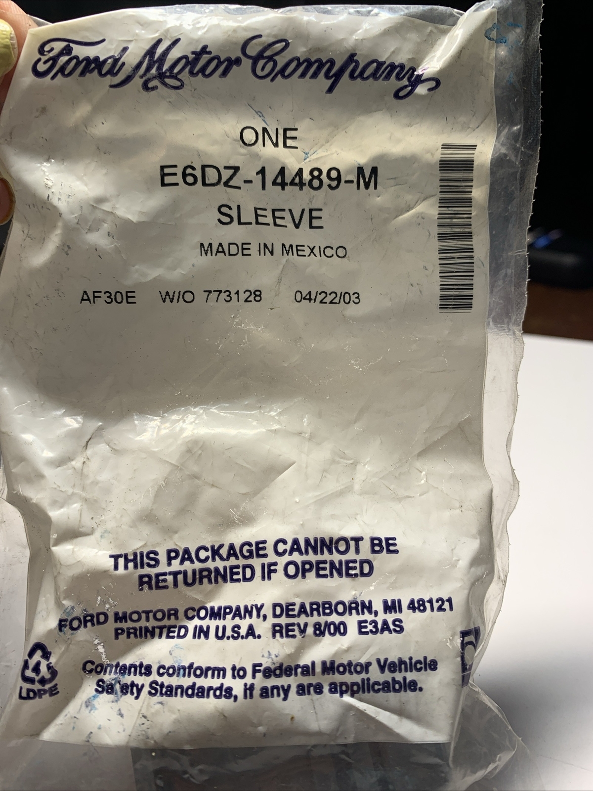 OEM Factory Ford Genuine Parts E6dz-14489-m Wiring Sleeve for sale ...