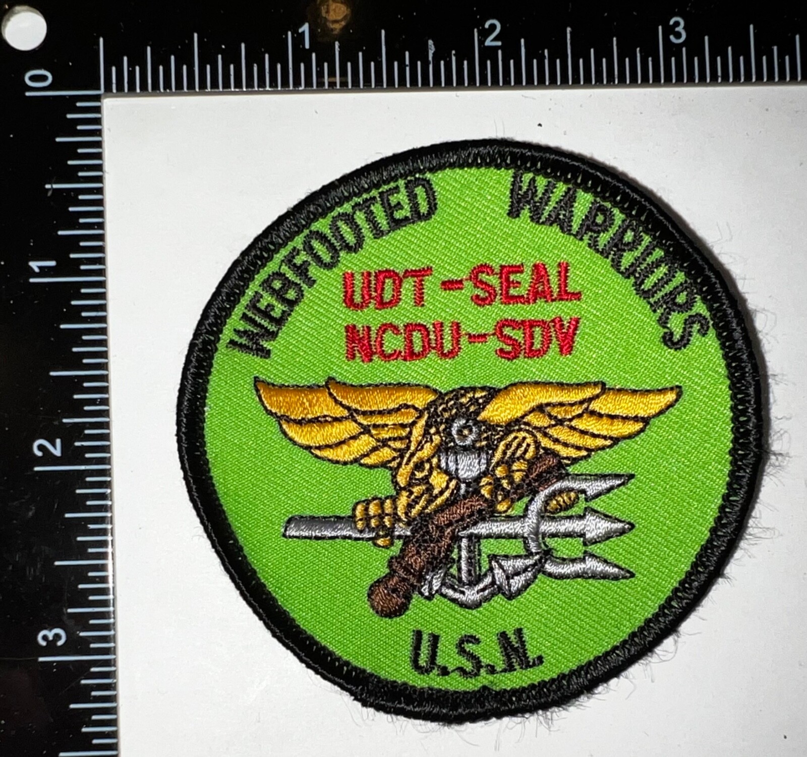 US Navy USN Webfooted Warriors UDT SEAL NCDU SDV Patch | eBay
