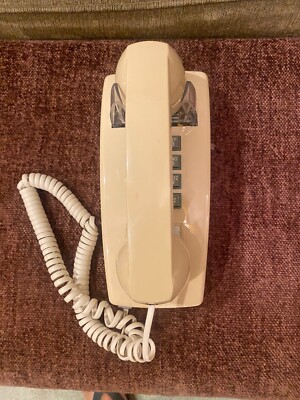 Vintage Cortelco Push Button Wall Phone Tan | eBay