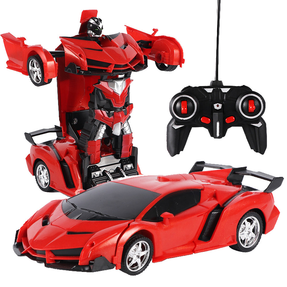 1:18 Remote Car Sport Transformer RC Robot Controller 2 IN 1 Kids Toy ...