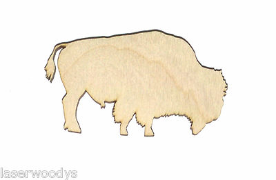 Buffalo Bison Unfinished Wood Shape Cut Out BB4006 Crafts Lindahl ...