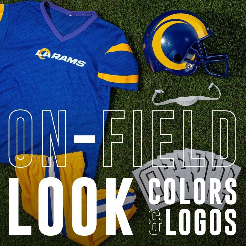 Los Angeles Rams Kids NFL 5pc Deluxe Football Uniform Set, Large | eBay