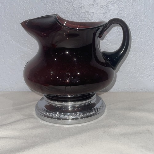 Vintage Farber Bros Krome-Kraft/Cambridge Glass Amethyst Water/Juice ...