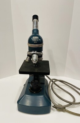 CENCO MONOCULAR MICROSCOPE 60913-22 4 10 40X EYEPIECE VINTAGE LAB WORKS ...