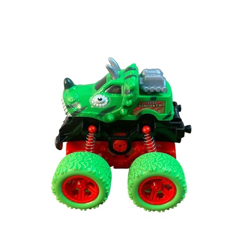 Dinosaur Monster Pull Back Truck Toy for Kids Stunt 360° Spin Toddler ...