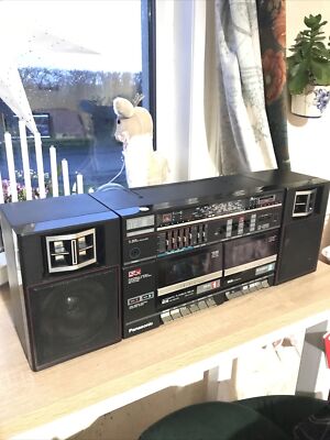 Panasonic boombox ghetto blaster 1980’s RX CW26 Dual Cassette Vintage ...