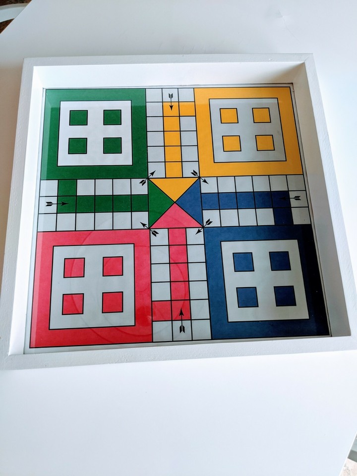 Ludo game board Real Glass Ludo Pachisi Dayakattam ludi Parcheesi Fei ...