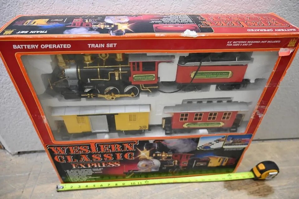 Vintage 1980s Western Classic Express Train Set Battery Operated w ...