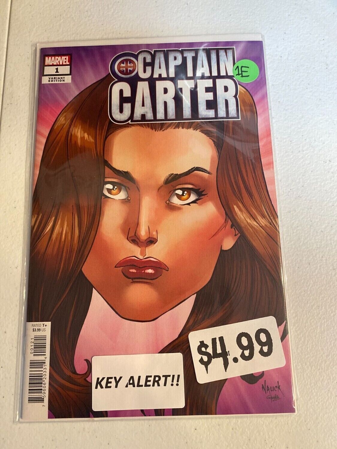 (KEY) CAPTAIN CARTER ISSUE #1 (COVER E) (MARVEL,MCKELVIE) (MC72-NM-1E ...