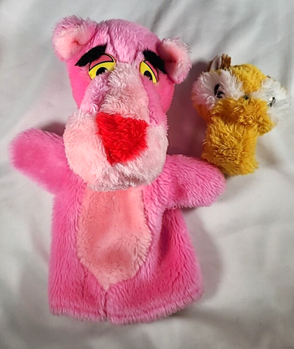Pink Panther Plush Hand Puppet Vintage 1980 and Bracelet Cat Plush | eBay