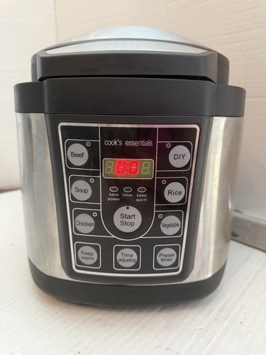 Cook’s Essentials 5.25 QT Electric Pressure Cooker Hinged Lid Model ...