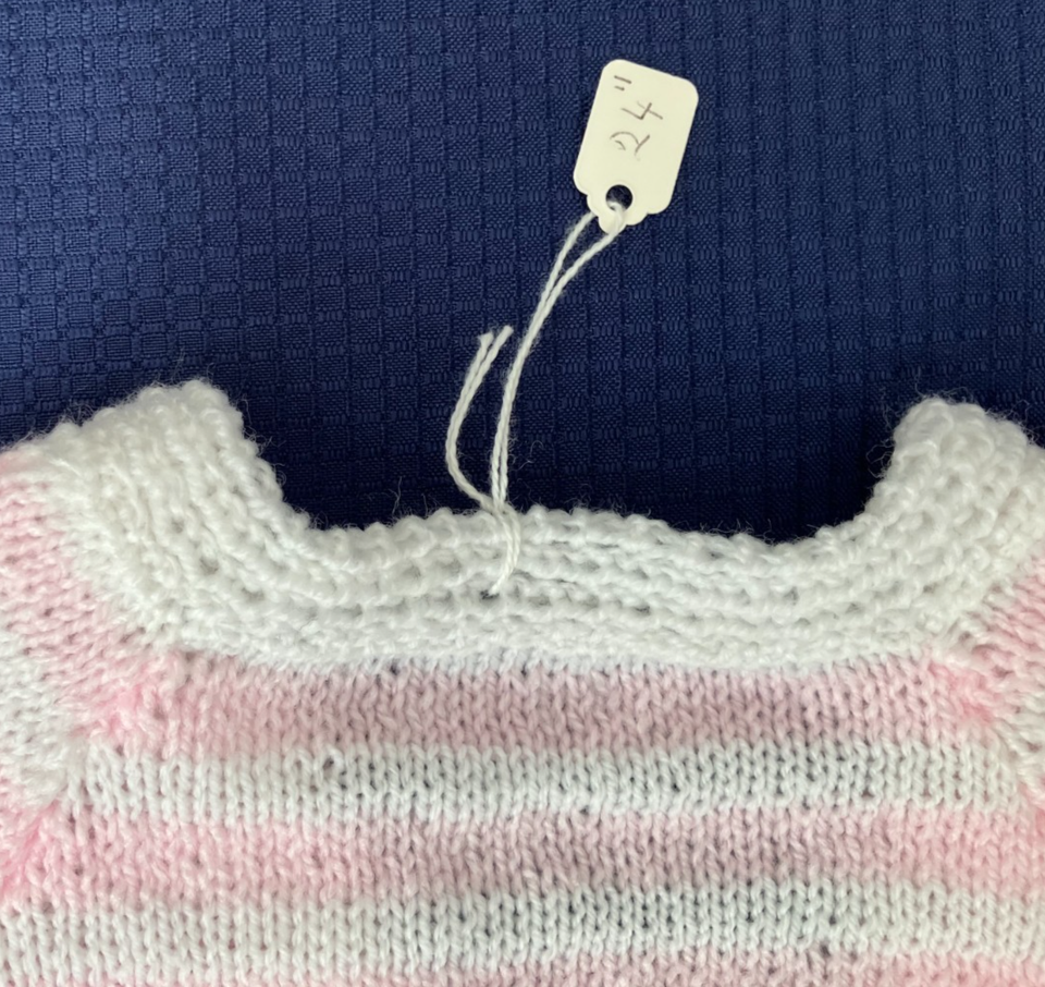Hand Knitted Cardigan - Size 24 inch chest/ approx 4/5 years old - Pink ...