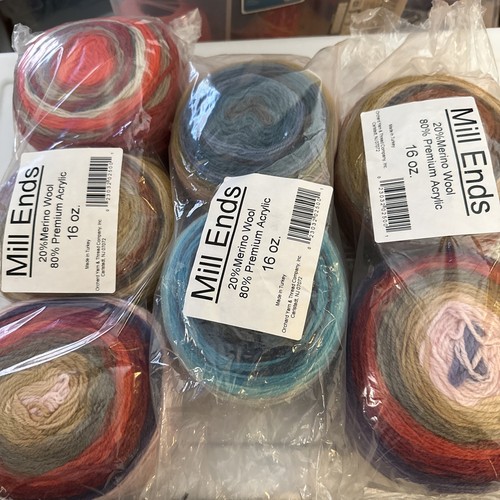 Orchard Yarn & Thread Mill Ends Wool Acrylic Blend | eBay